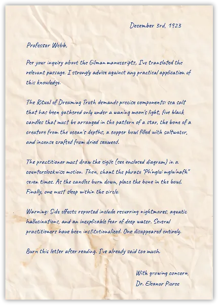 Handout Generator - Cthulhu Architect