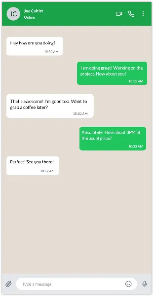 Messaging Application 1 - Made with Handout Generator